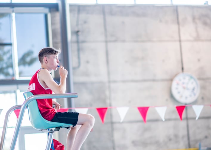 Aquatics: lifeguard platform safety information